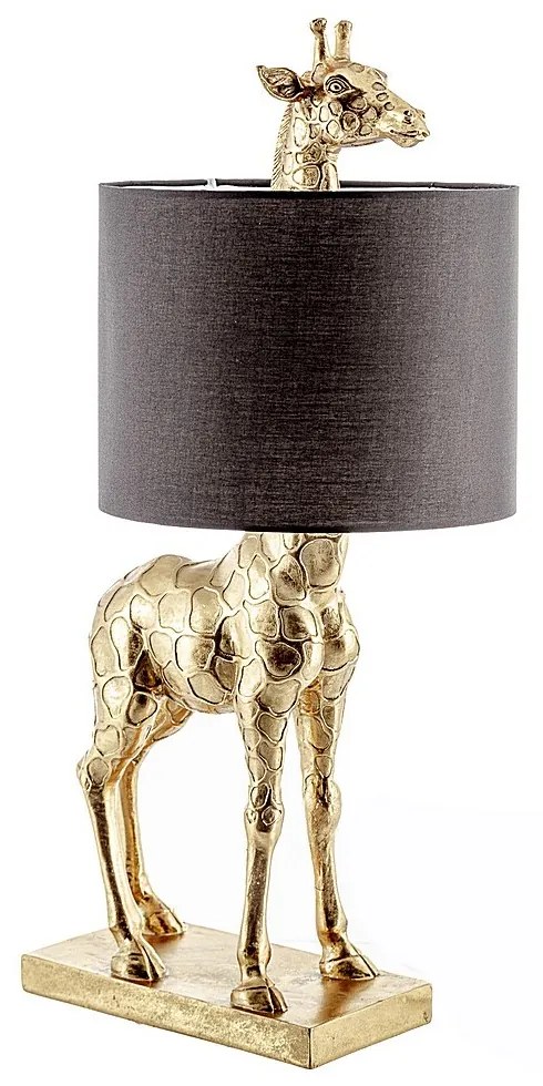 Velké dekorační  svítidlo Gold Giraffe výška 70cm