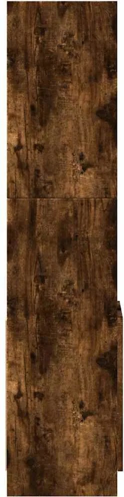 Skříň highboard kouřový dub 92 x 33 x 140 cm kompozitní dřevo 3309613