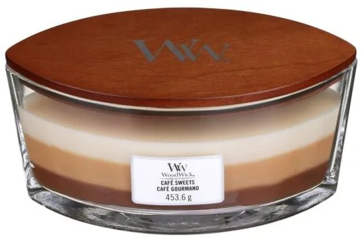 WoodWick Svíčka loď Trilogy Café Sweets, 453 g