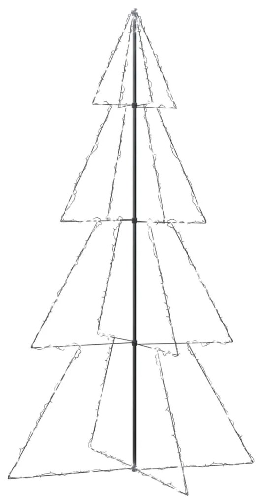 328593 vidaXL Vánoční stromek kužel 360 LED diod dovnitř i ven 143 x 250 cm