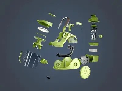 Rowenta Green Force Cyclonic Effitech RO7C36 černá / vysavač bezsáčkov