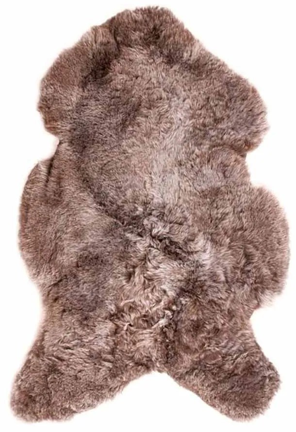 Taupe střižená kůže z Islandské ovce Iceland taupe - 100*70*5cm