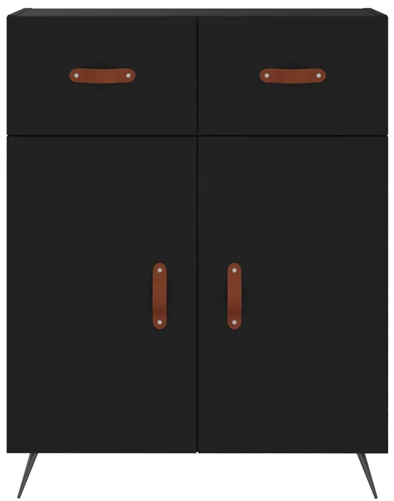 Skříň highboard černá 69,5 x 34 x 180 cm kompozitní dřevo,  3198122