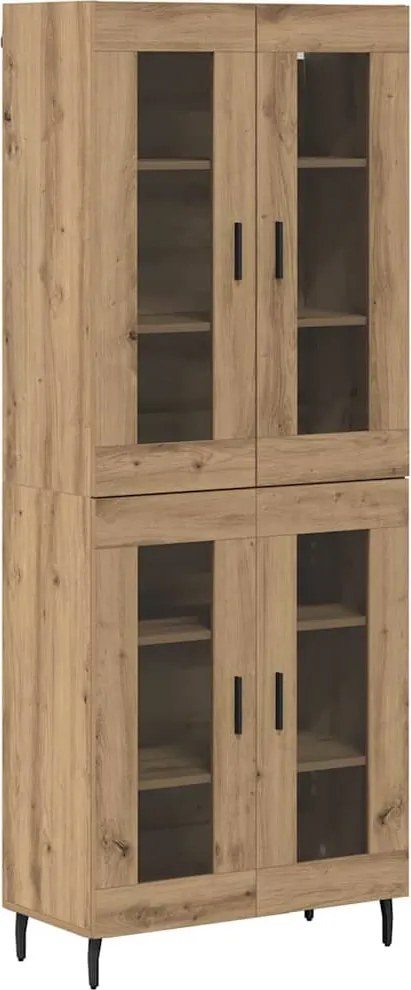 Vysoký bufet 2 ks Artisanový dub 69,5 x 34 x 180 cm 3403181