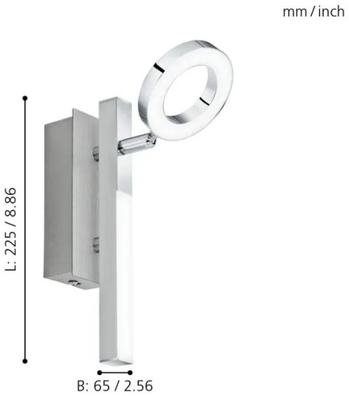 Eglo 96178 - Bodové svítidlo CARDILLIO LED/3,2W + LED/2,2/230V