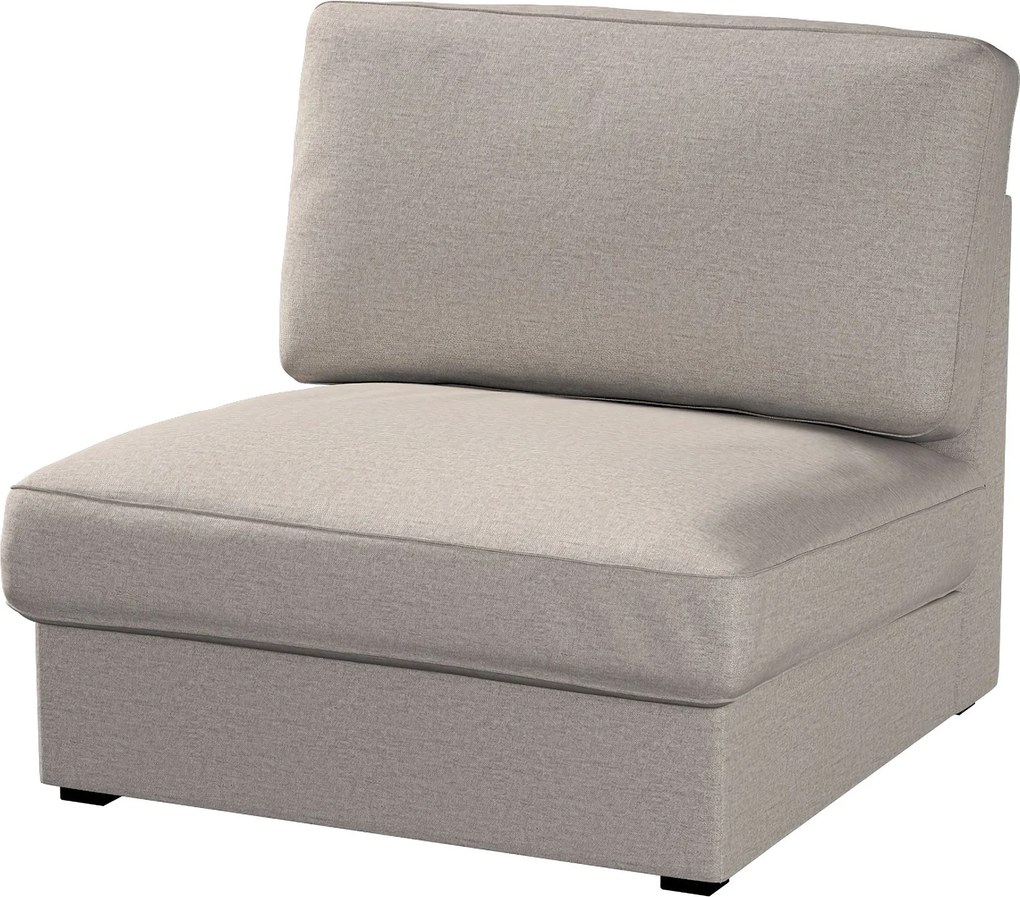 Potah na neskládací křeslo IKEA Kivik barva šedá látka pletený vzor