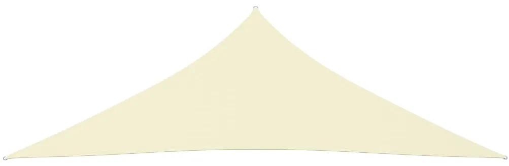 vidaXL Stínící plachta oxfordská látka trojúhelník 4x4x5,8 m krémová