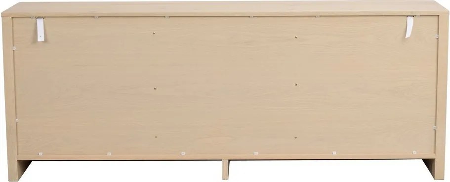 Komoda v dekoru dubu ve světle přírodní barvě 180x70x40 cm Melstone – Rowico
