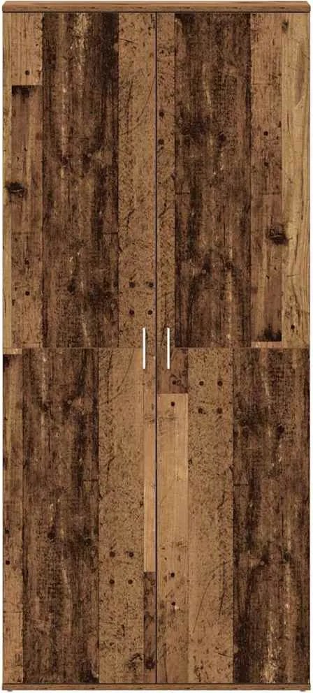 Skříň na obuv 80 x 39 x 178 cm Kompozitní dřevo Staré dřevo 3333873
