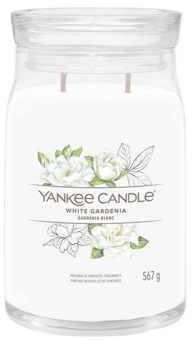 Yankee Candle Signature svíčka velká White Gardenia, 567g