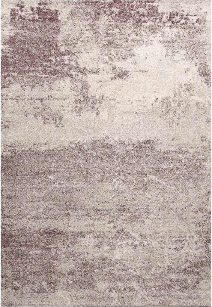 Koberec Softness stříbrný / vínový 200 × 290 cm