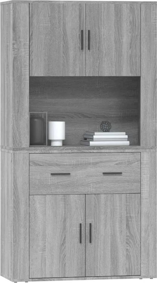 Skříň highboard šedá sonoma kompozitní dřevo 3185373