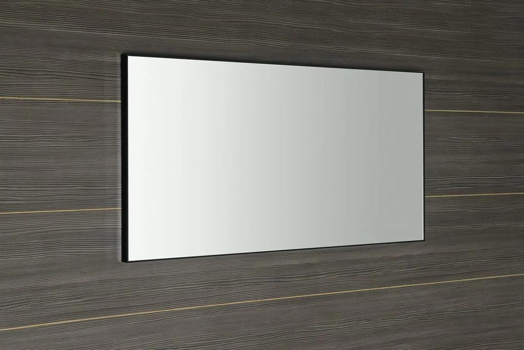 Sapho, AROWANA zrcadlo v rámu, 1200x600mm, černá mat, AWB1260