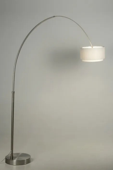 Stojací oblouková lampa Adamo Soffito Bianco