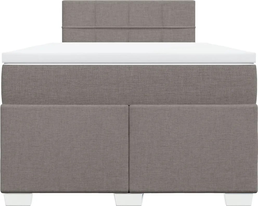 Box spring postel s matrací taupe 120x190 cm textil 3288131