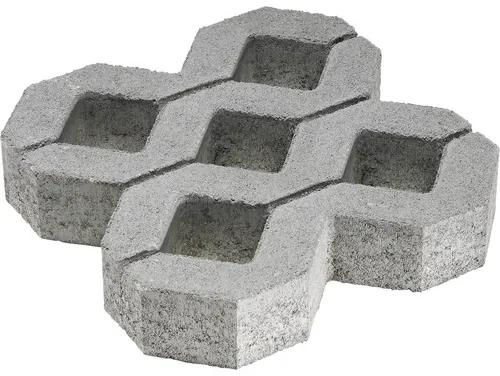 Zatravňovací dlažba betonová 40 x 40 x 8 cm šedá