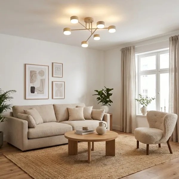 Brilagi - LED Přisazený lustr MONO 6xGX53/30W/230V béžová
