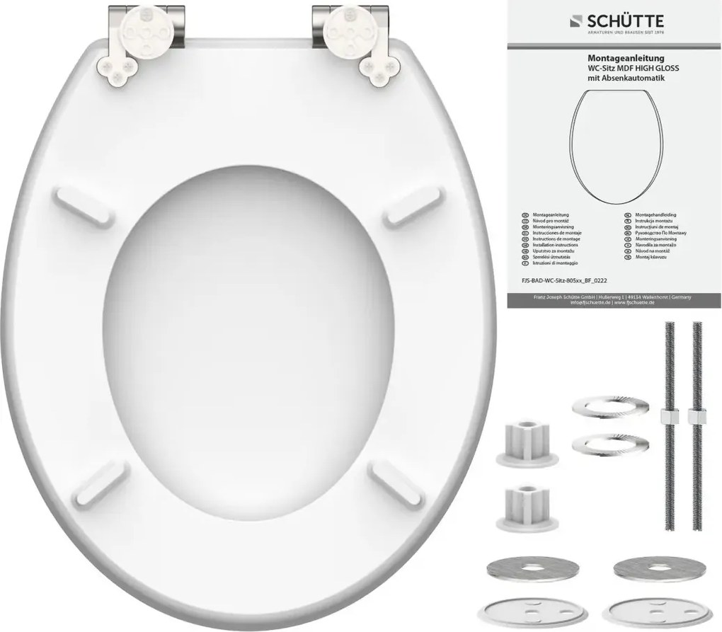 Eisl Sanitär WC prkénko MDF Soft Close Diamond High Gloss 80545
