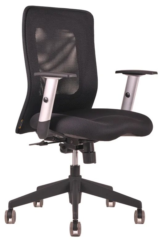 Office Pro Kancelářská židle na kolečkách Office Pro CALYPSO - s područkami Černá 1111