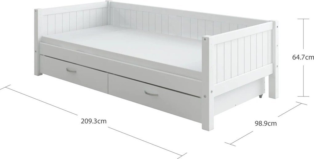 FALCO Postel s úložným prostorem Romantic 445 bílá