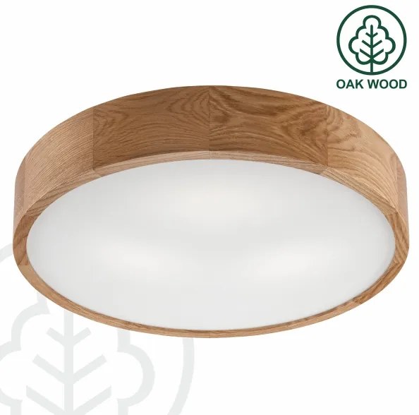 Brilagi - LED Stropní svítidlo CARVALHO 3xE27/15W/230V dub pr. 47,5 cm