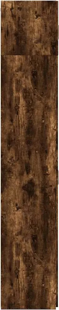 Úzká úložná kouřový dub 70x42,5x225 cm kompozitní dřevo 3281326