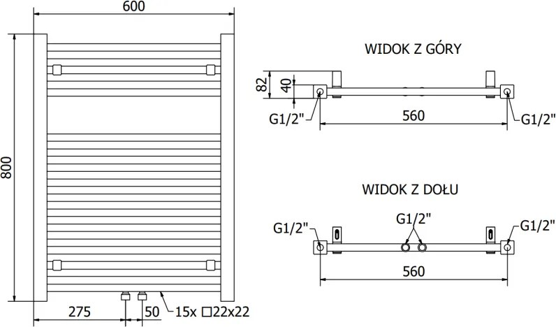 Mexen Pluton topné těleso 800 x 600 mm, 471 W, bílá, W106-0800-600-00-20