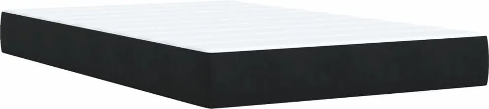Box spring postel s matrací černá 120 x 200 cm samet 3290878
