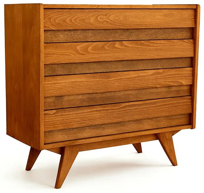 Dřevěná komoda Postelia PATTI 4 zásuvky 100x45 cm z masivu