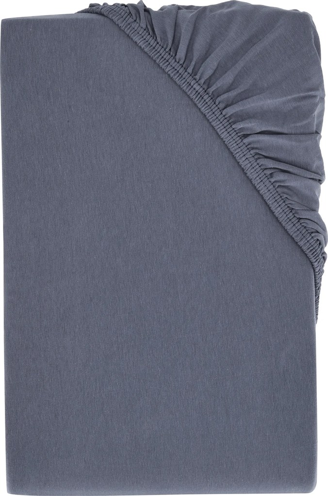 Livarno home Žerzejové napínací prostěradlo, 180-200 x 200 cm (navy modrá)