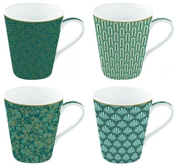 Easy Life Cups & Mugs Coffee Mania Porcelánové hrnky Eden zelené 4 ks |  BIANO