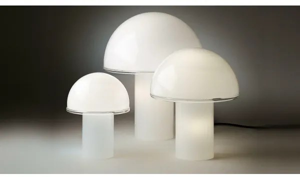 Artemide A006300 - Stolní lampa ONFALE 1xE14/5W/230V + 1xE27/13W bílá