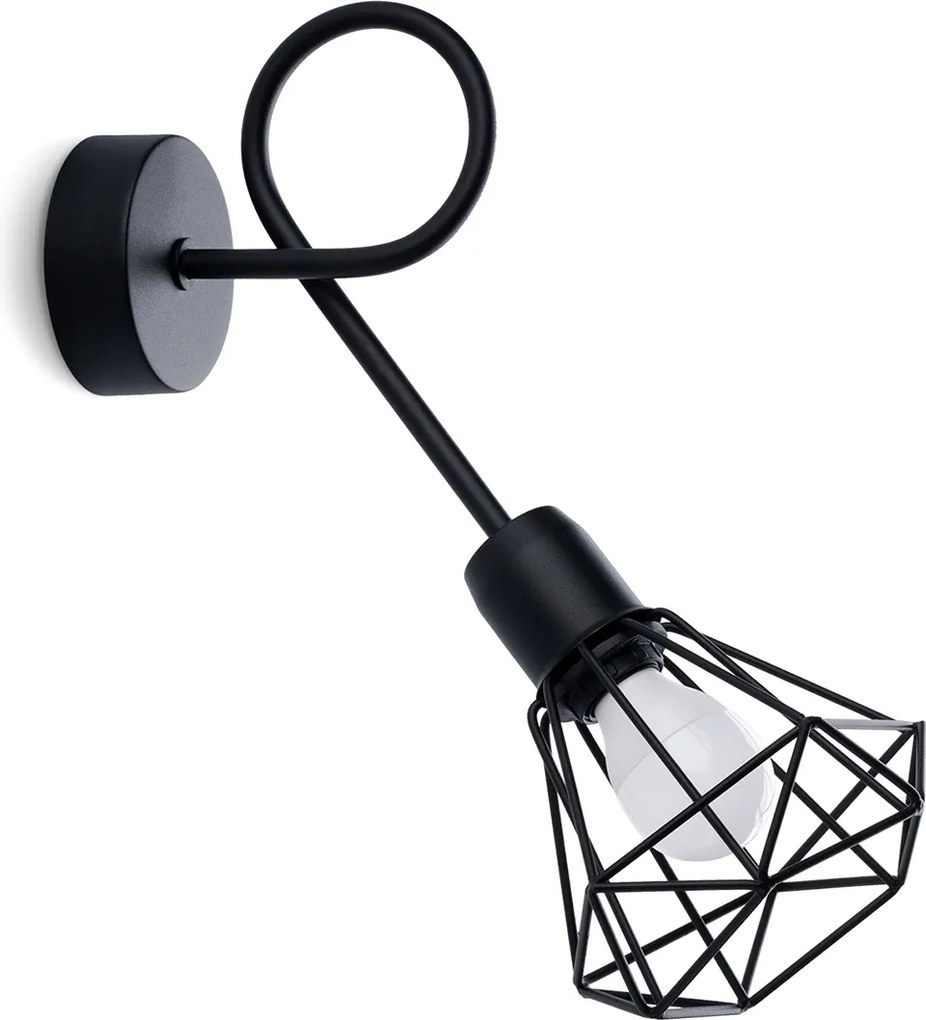 Sollux Lighting Nástěnné svítidlo ARTEMIS 1S černé