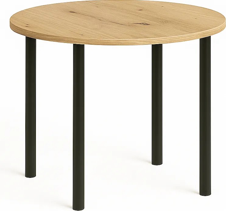 NW Kulatý jídelní stůl SIMARIO 4, 110 cm Barva/ dekor: Černý mramor