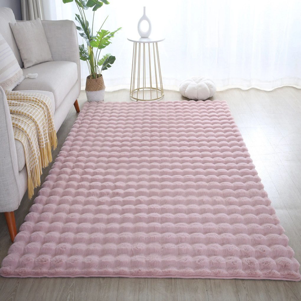Ayyildiz, Kusový koberec Ambiance 5110 Rose, 140x200, růžová, obývací pokoj
