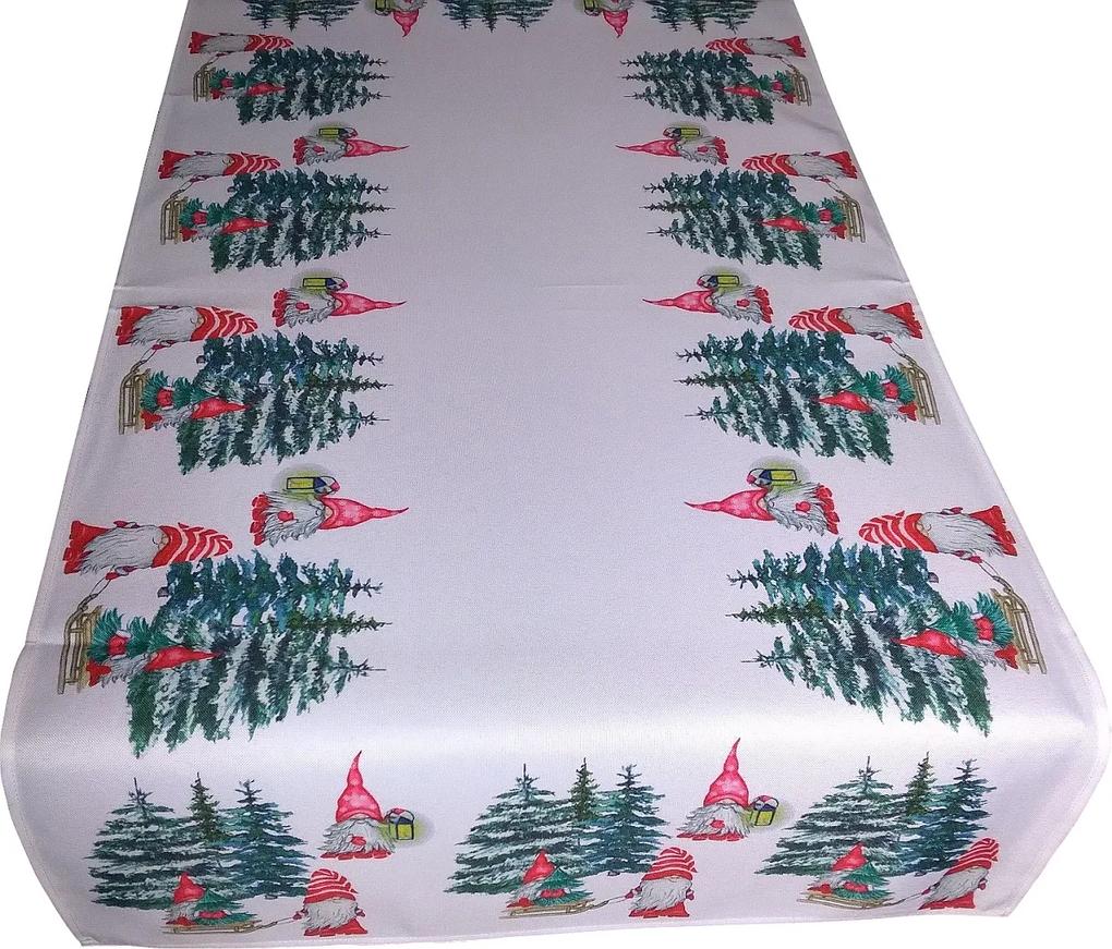 Vánoční ubrus - běhoun na stůl CHRISTMAS ELF 40x85 cm Mybesthome