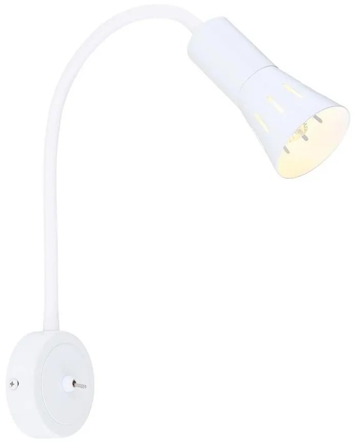 Candellux Flexibilní lampička ARENA 1xE14/40W/230V bílá CA0395