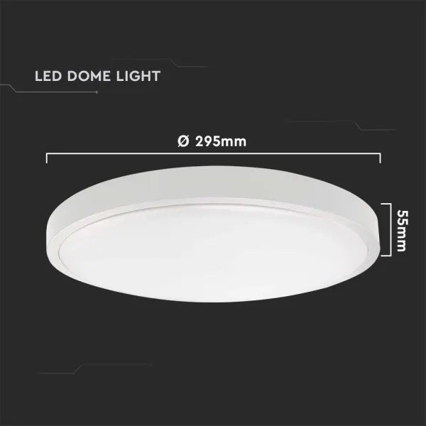 LED Koupelnové stropní svítidlo LED/24W/230V 3000K IP44 pr. 29,5 cm bílá