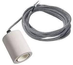 LA 1000586 FITU závěsné svítidlo E27 beton 5m kabel s otevřeným koncem max. 60W - BIG WHITE