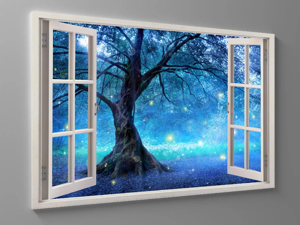 Liox Okno strom v magické lese Rozměr: 150 x 100 cm