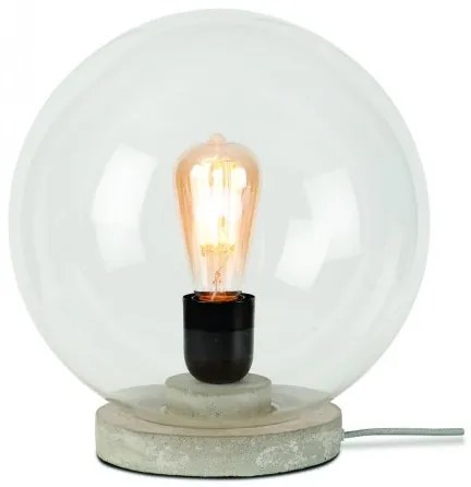 Stolní lampa WARSAW 32 cm sklo/cement, transparentní IT´S ABOUT RoMi WARSAW/T30/LG