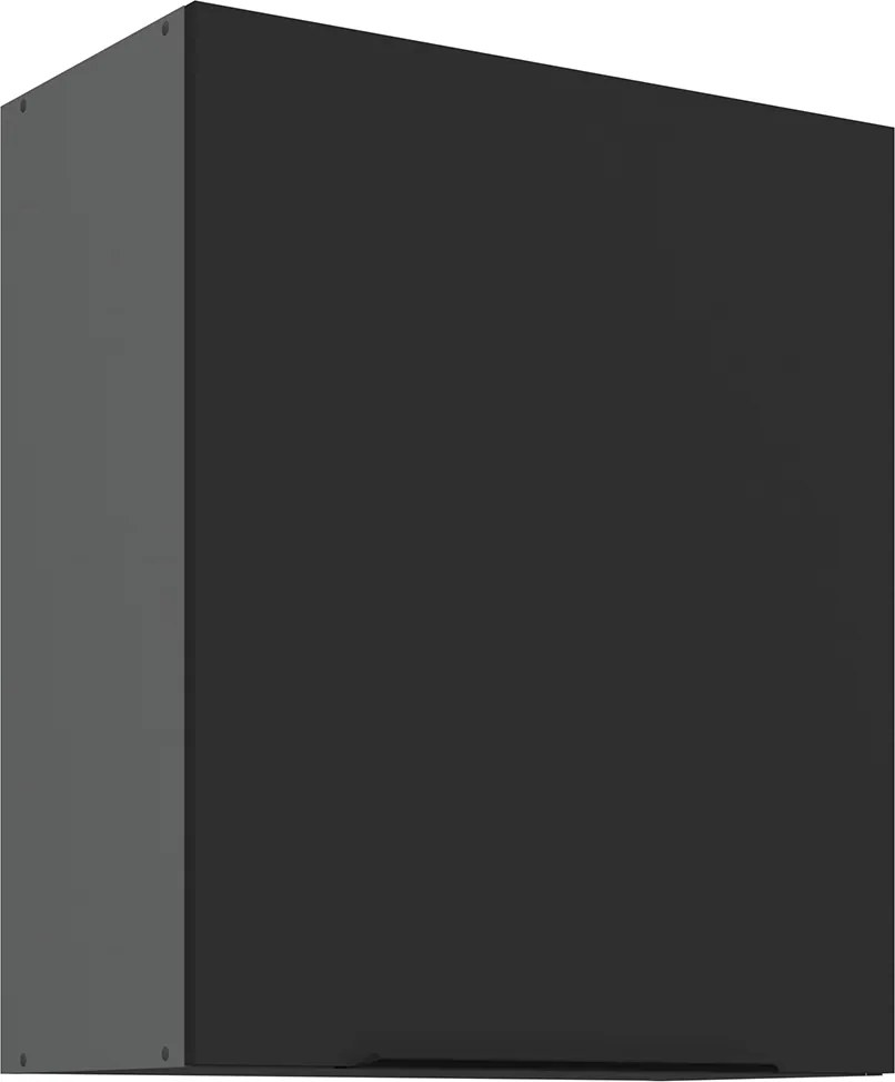 ARIA ab | horní skříňka 60 G-72 1F policová | 60 cm | ANTI FINGERPRINT povrch | antracit/černá