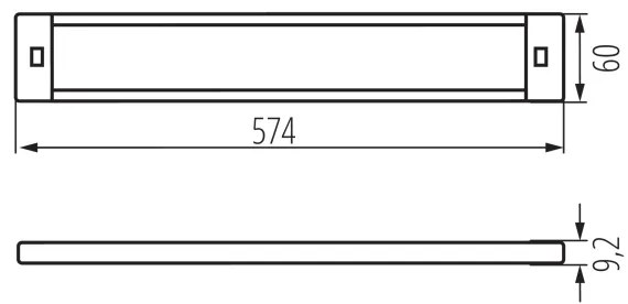 Kanlux 38120 - LED Stmívatelné osvětlení nábytku se senzorem DAXA LED/9W/24V