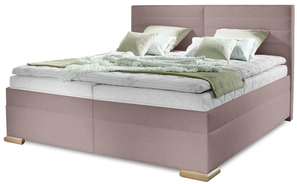 New Design Lucia Boxspring 180x200cm růžovohnědá