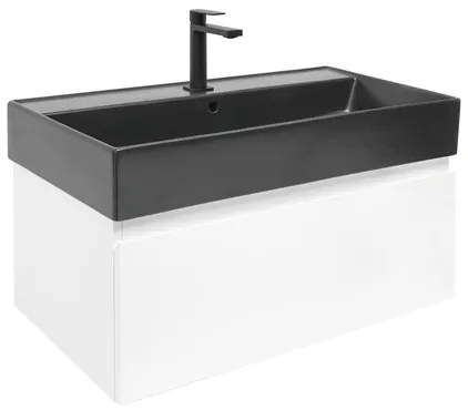Koupelnová skříňka s umyvadlem SAT B-WAY 79x30x45 cm bílá lesk BWAY80WU2BB