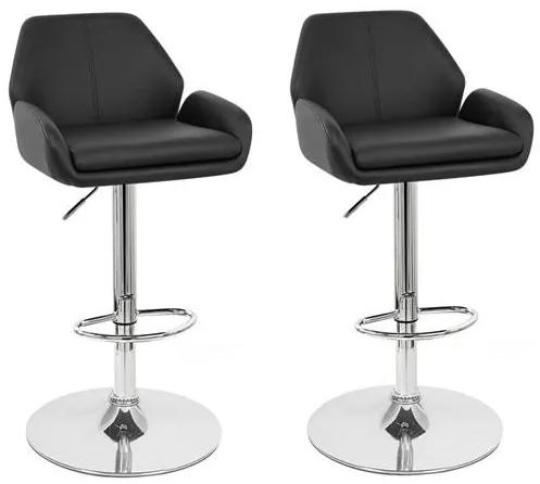 Barová židle 2x  Hawaj CL-3335-2 | černá