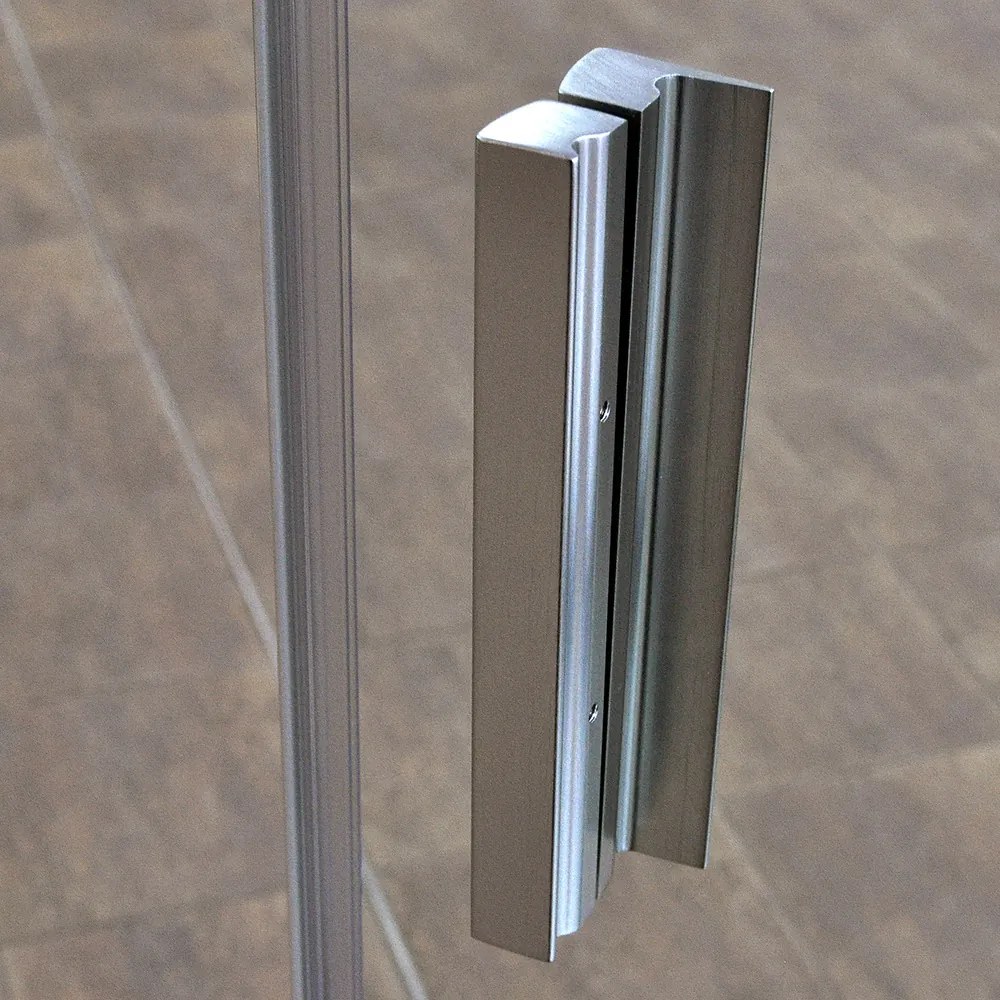 Roth TOWER LINE TCN2 Dvoukřídlé sprchové dveře pro instalaci do niky 80 cm Profil: Lesk, Sklo: Potisk