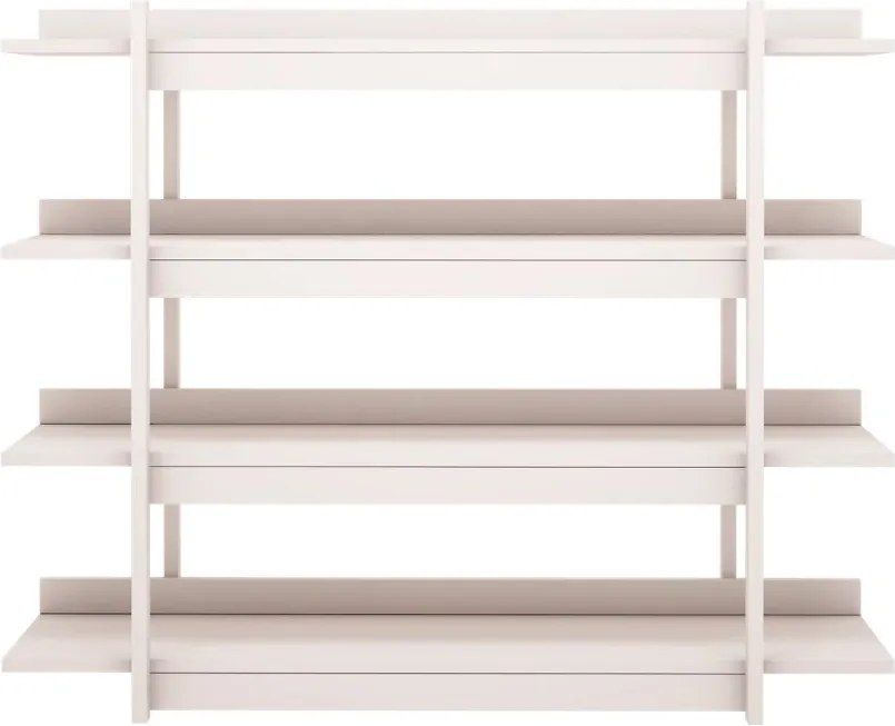 Dřevěná nástěná knihovna FRAME kašmírová
