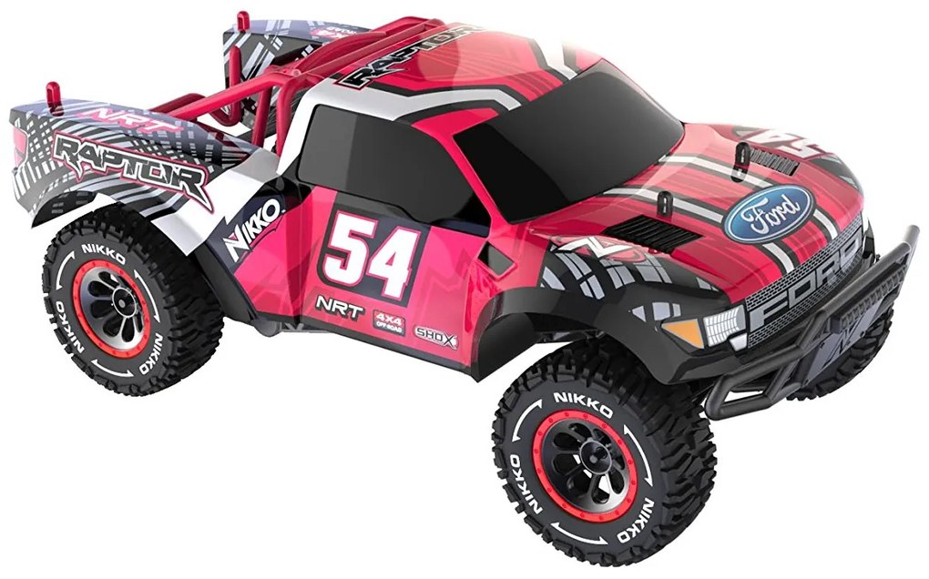 Nikko RC Model auta, Elite Trucks Ford F-150 Raptor, černo/červený | BIANO