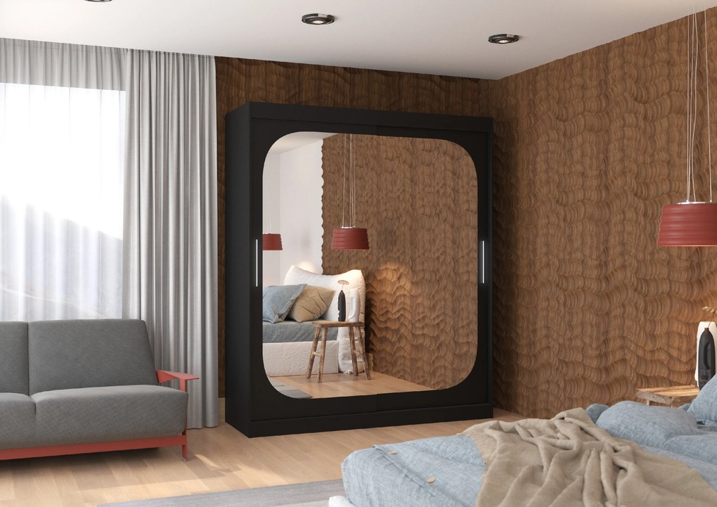 ADRK Furniture Posuvná skříň s zrcadlem ARIZONA 180 ADRK-SW-ARI-B-180